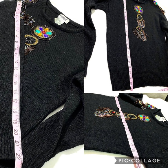 De Rotchild | Sweaters | Vintage De Rotchild Silk Angora Sweater Devil Eyes | Poshmark